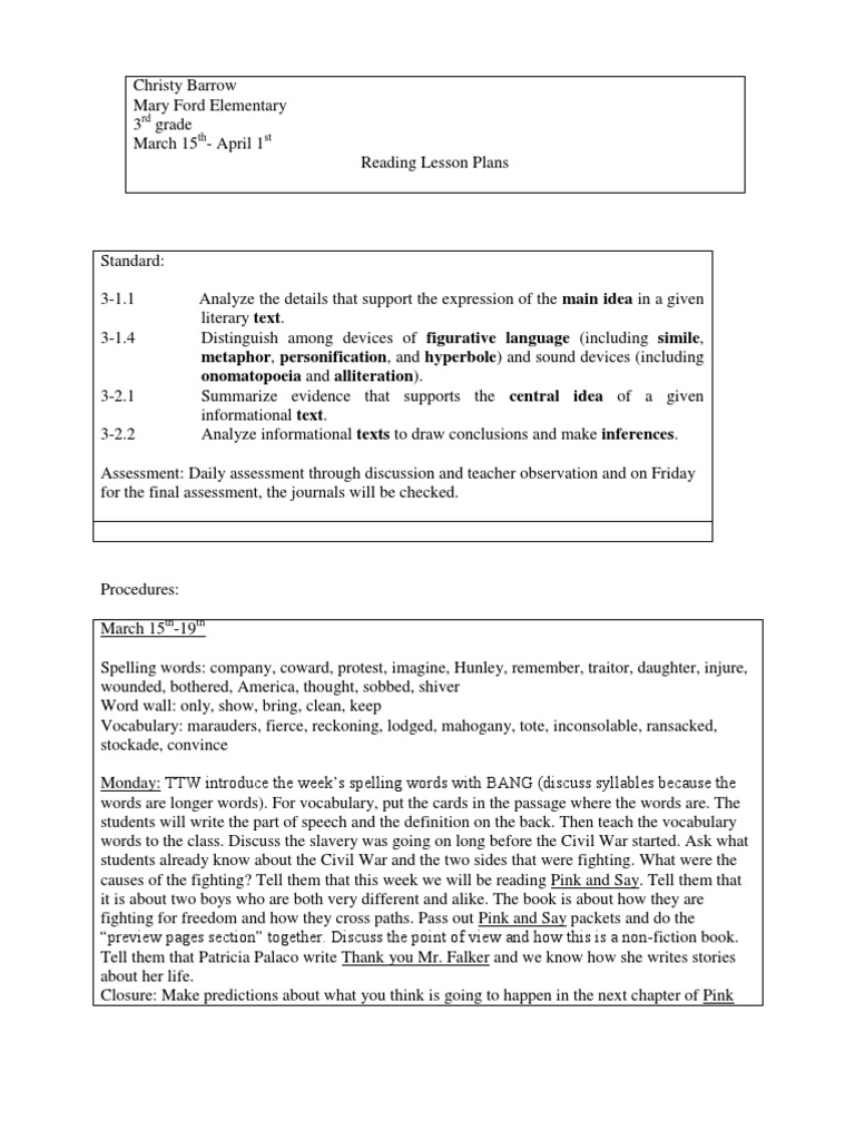 Metaphor, Personification, and Hyperbole) and Sound Devices (Including Onomatopoeia and ...