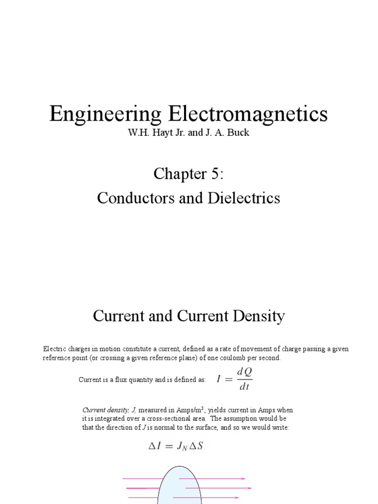 Engineering Electromagnetics: Conductors and Dielectrics | PDF ...