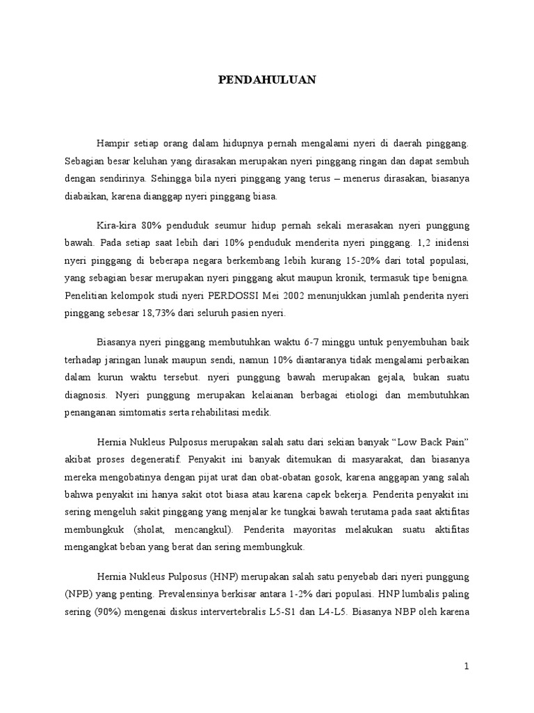 Refrat Low Back Pain | PDF