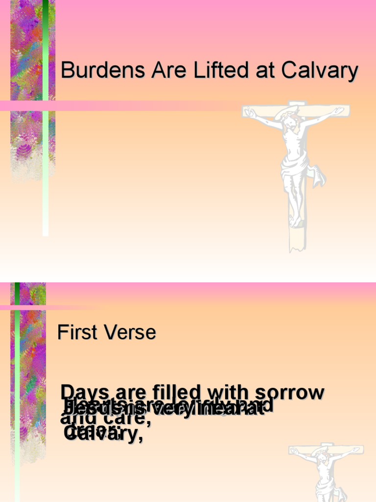 Burdens Lifted at Calvary Hymn | PDF