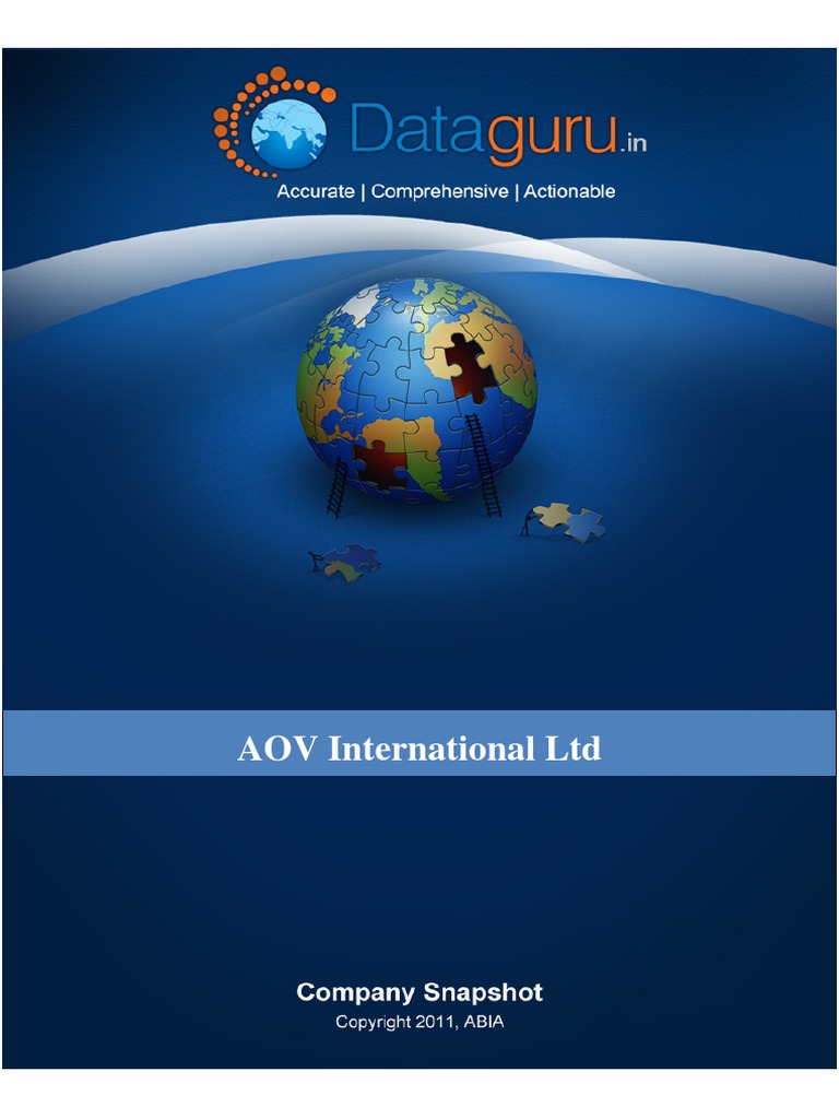 AOV International LTD | PDF