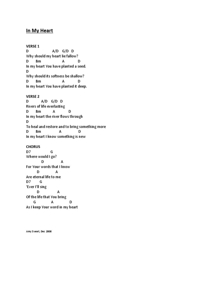 Heartfelt Lyrics on Spiritual Renewal | PDF