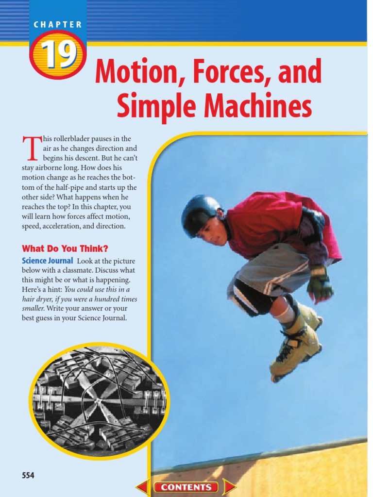 Motion, Forces and Simple Machines | PDF | Lever | Force