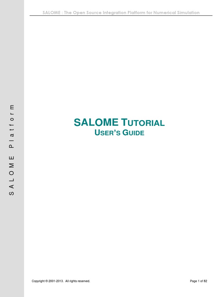 SALOME Tutorial | PDF | Library (Computing) | Method (Computer Programming)