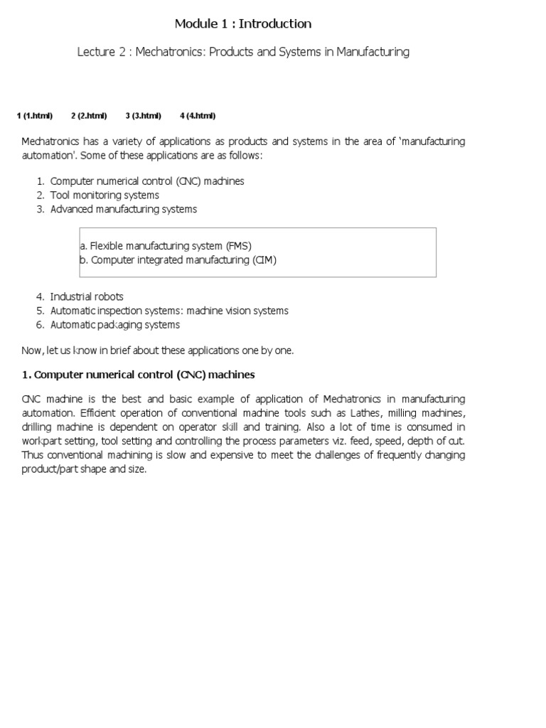 Nptel - Ac.in Courses 112103174 Module1 Lec2 1 | PDF | Numerical Control | Machines