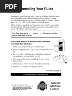 Hydration Handout | PDF | Dehydration | Water