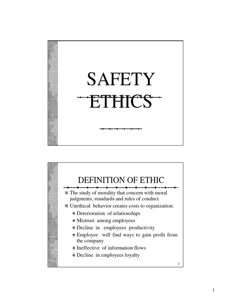 10 W9 OSH II Safety Ethics | PDF | Whistleblower | Employment