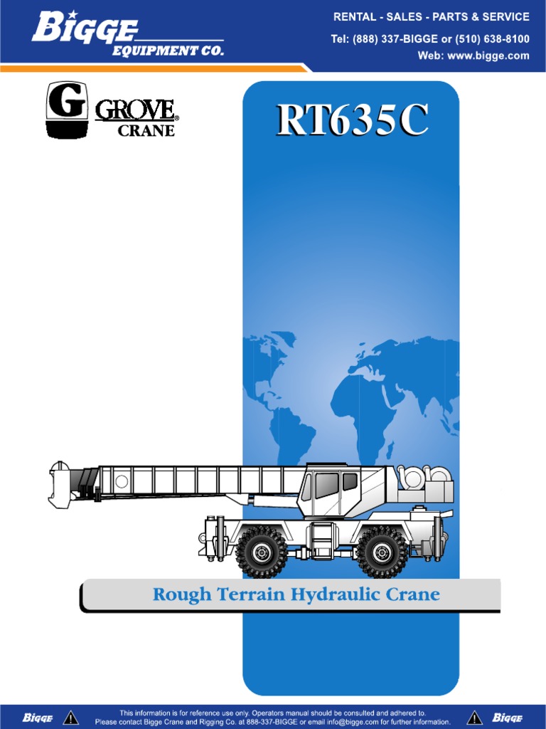 Grove RT635C | PDF | Crane (Machine) | Machines