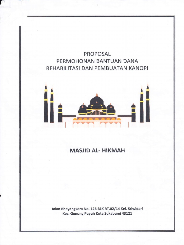 Proposal Masjid | PDF | Agama & Spiritualitas