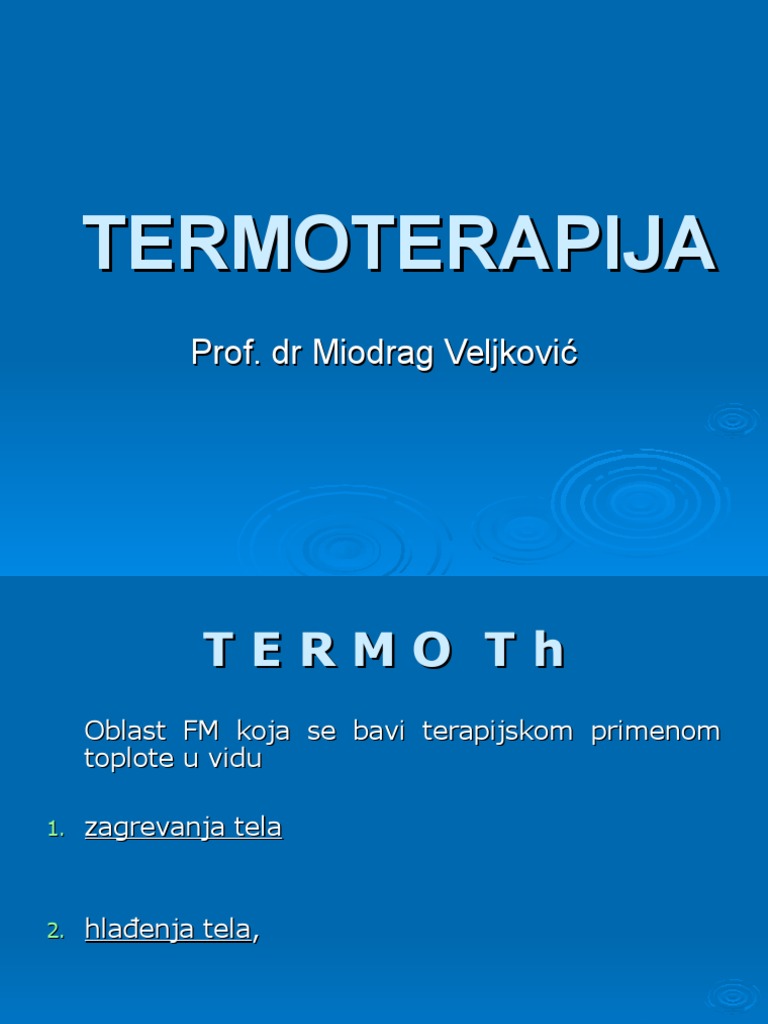 Termoterapija | PDF