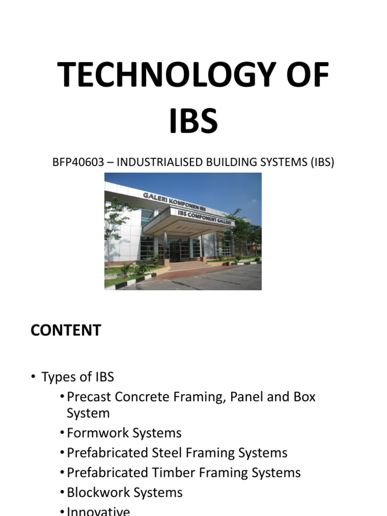 Chapter 2 IBS Integrated Building System | PDF | Precast Concrete ...