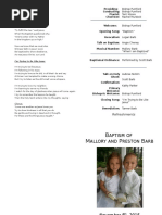 LDS Baptism Program Template | PDF | Baptism | The Church Of Jesus ...