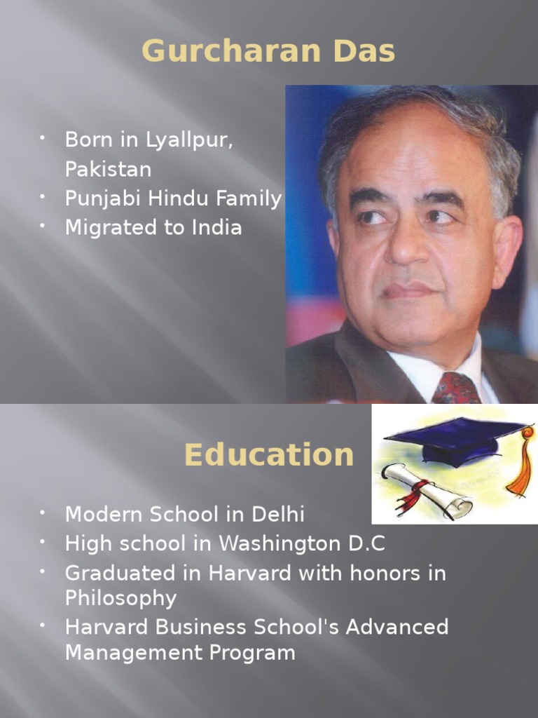 Gurcharan Das: Author & Business Leader | PDF