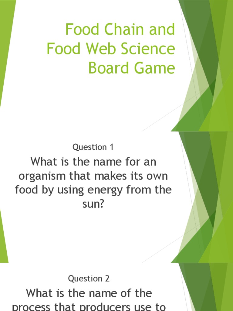 Food Chain and Food Web Science Board Game1 | PDF | Predation | Herbivore