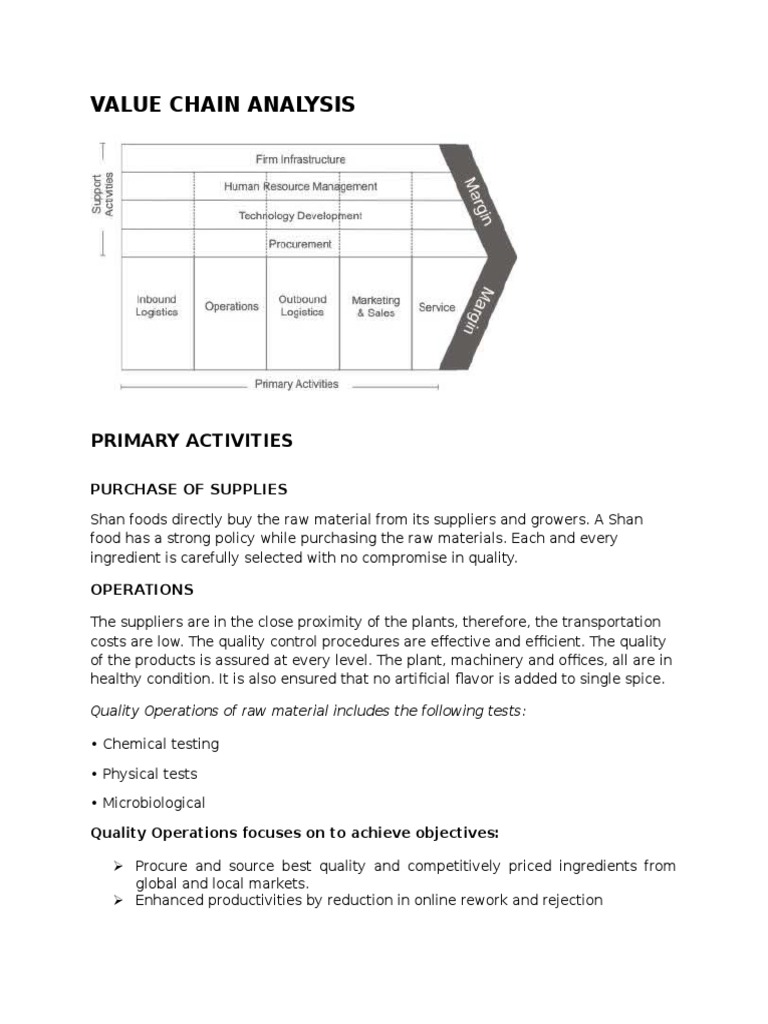 Value Chain Analysis | PDF | Competence (Human Resources) | Supply Chain