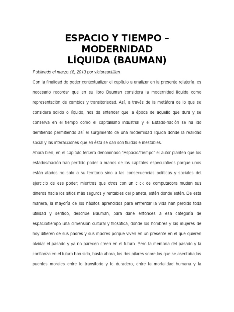 Espacio y Tiempo | PDF | Hora | Espacio