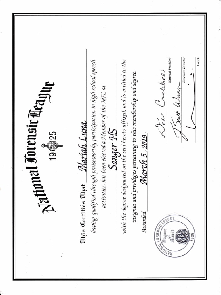 Debate Certificate Overview | PDF