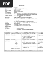 Lesson Plan Using Grammatical Signals or Expression | PDF | Lesson Plan ...