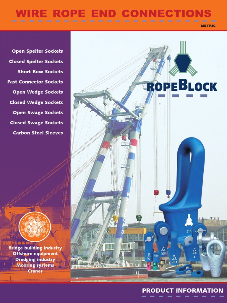 Wire Rope End Connection | PDF | Electrical Connector | Equipment