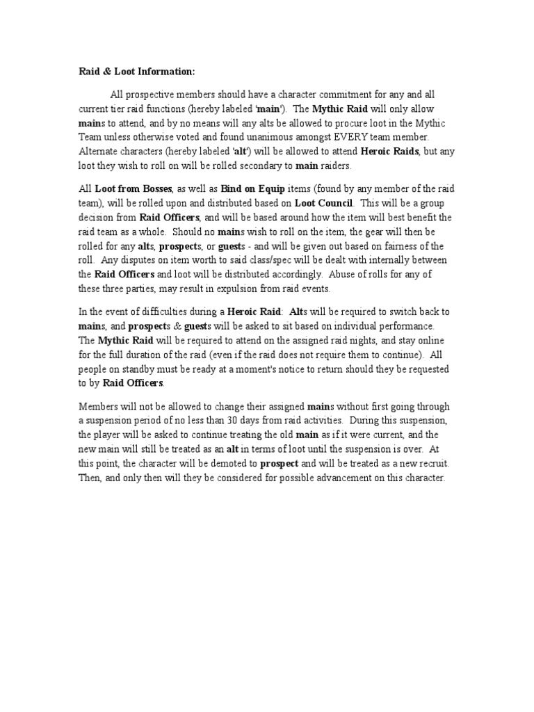 Raid Info | PDF | Law