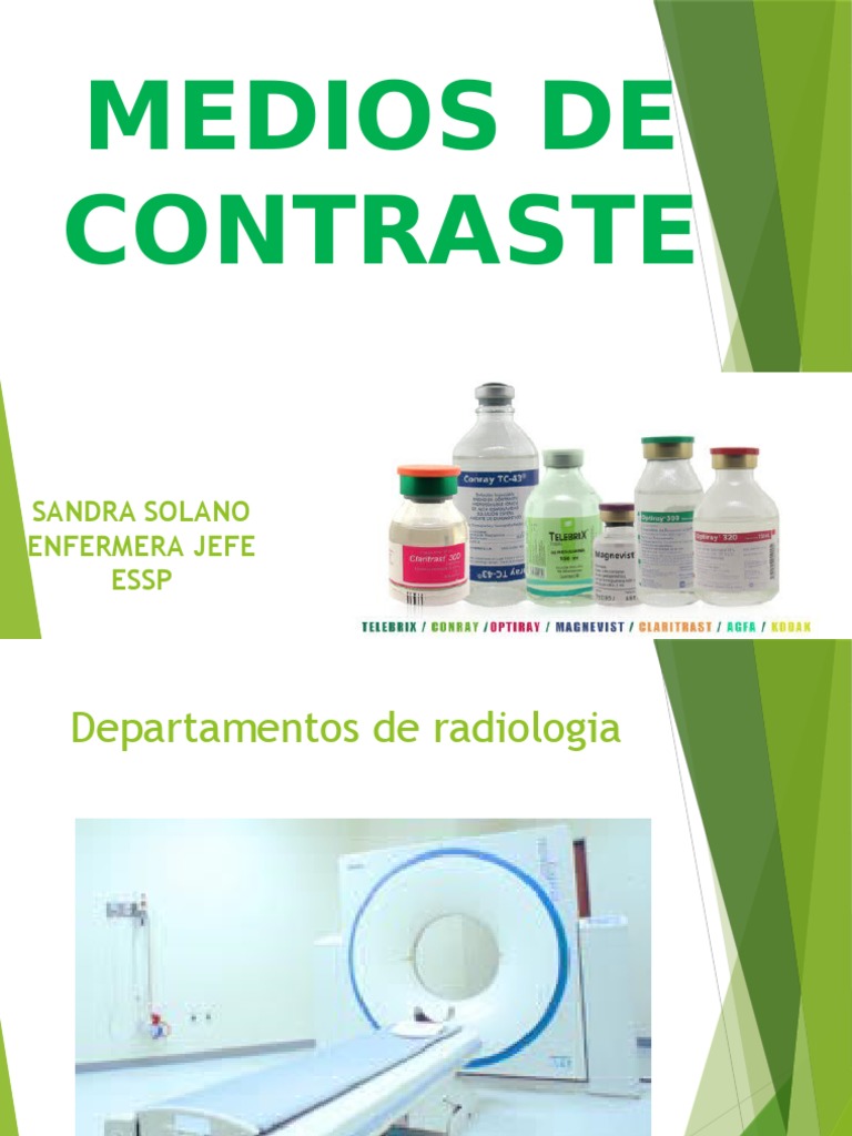 Medios de Contraste | PDF | Riñón | Sistema digestivo humano