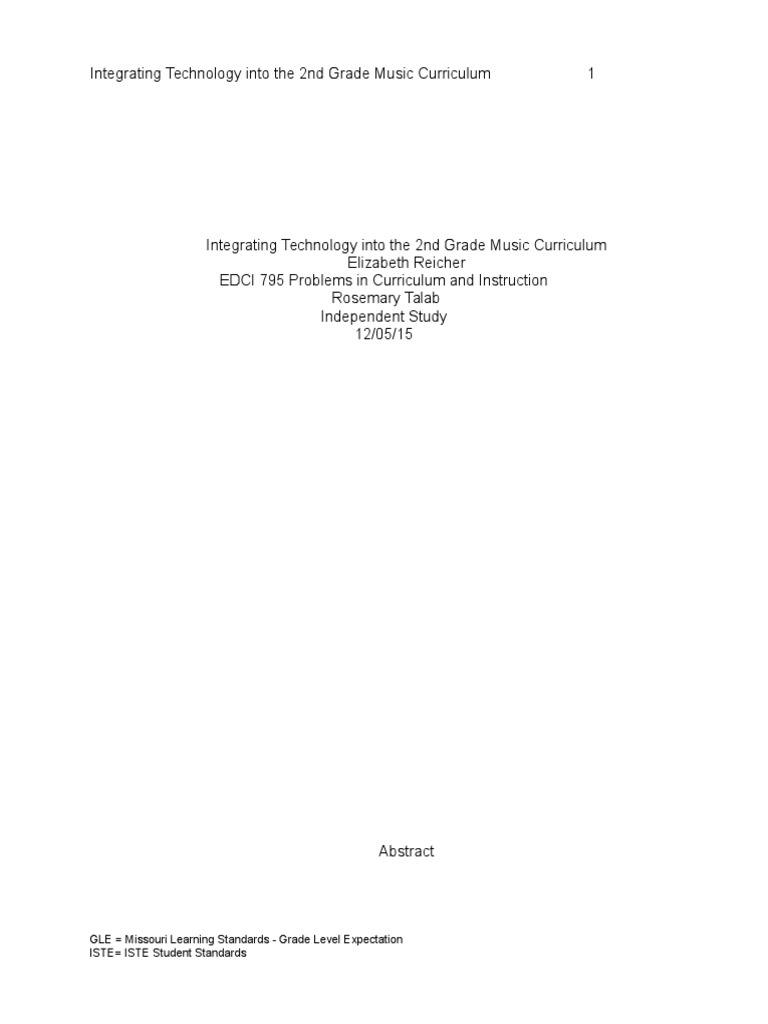 Tech in 2nd Grade Music Education | PDF | Educational Assessment ...