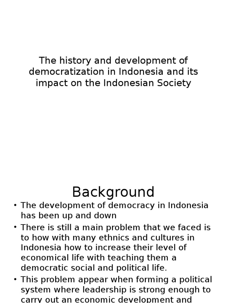 Indonesia's Democratic Evolution | PDF | Politics | Social Science