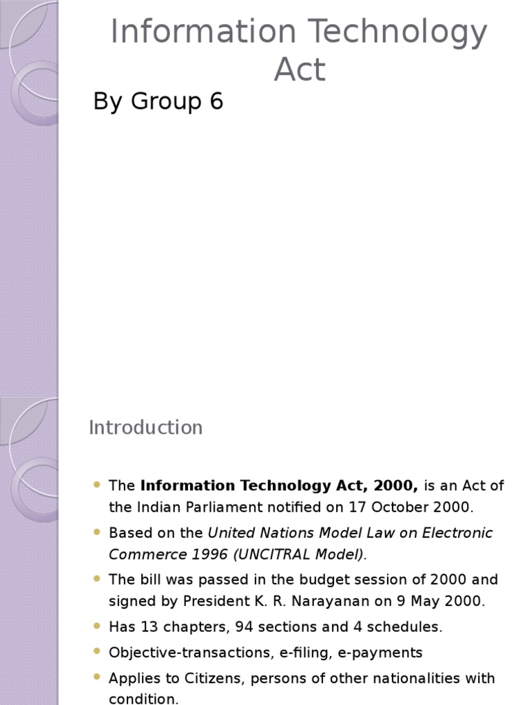 Information Technology Act | PDF | Cybercrime | Applied Ethics