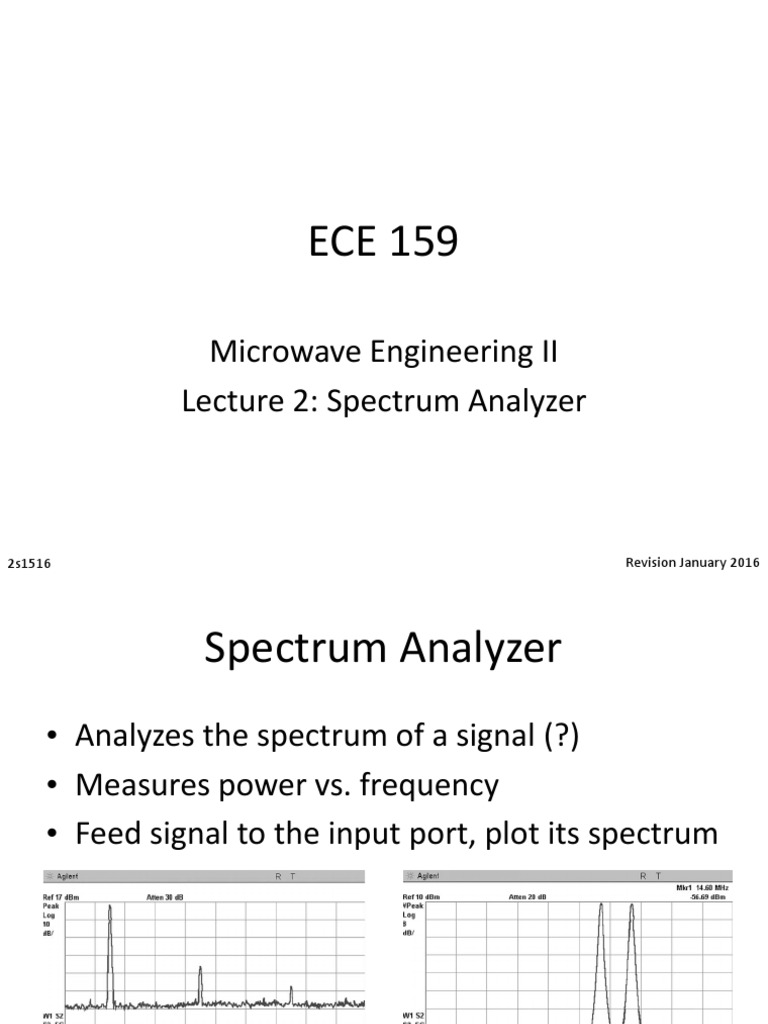Spectrum Analyzer Tutorial | PDF | Bandwidth (Signal Processing) | Broadcast Engineering