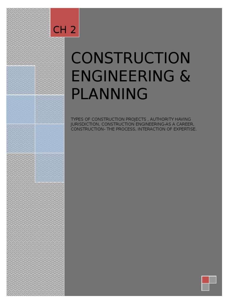Construction Engineering and Planning Overview | PDF | Engineering ...