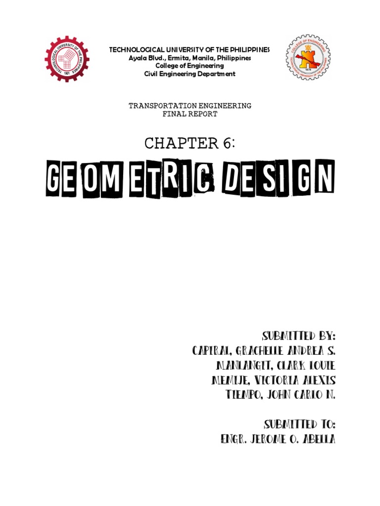 Geometric Design | PDF | Road Infrastructure | Transport Infrastructure
