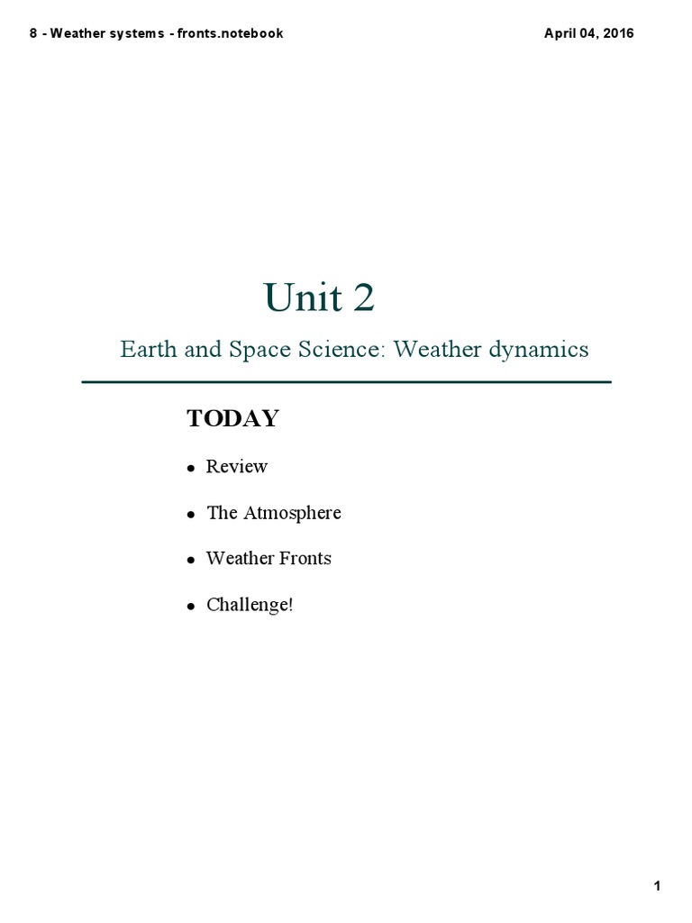 Weather Systems | PDF