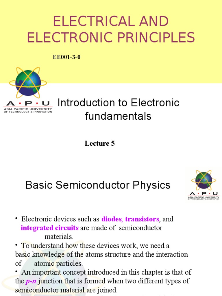 Lecture5-Introduction To Electronic Fundamentals | Download Free PDF ...
