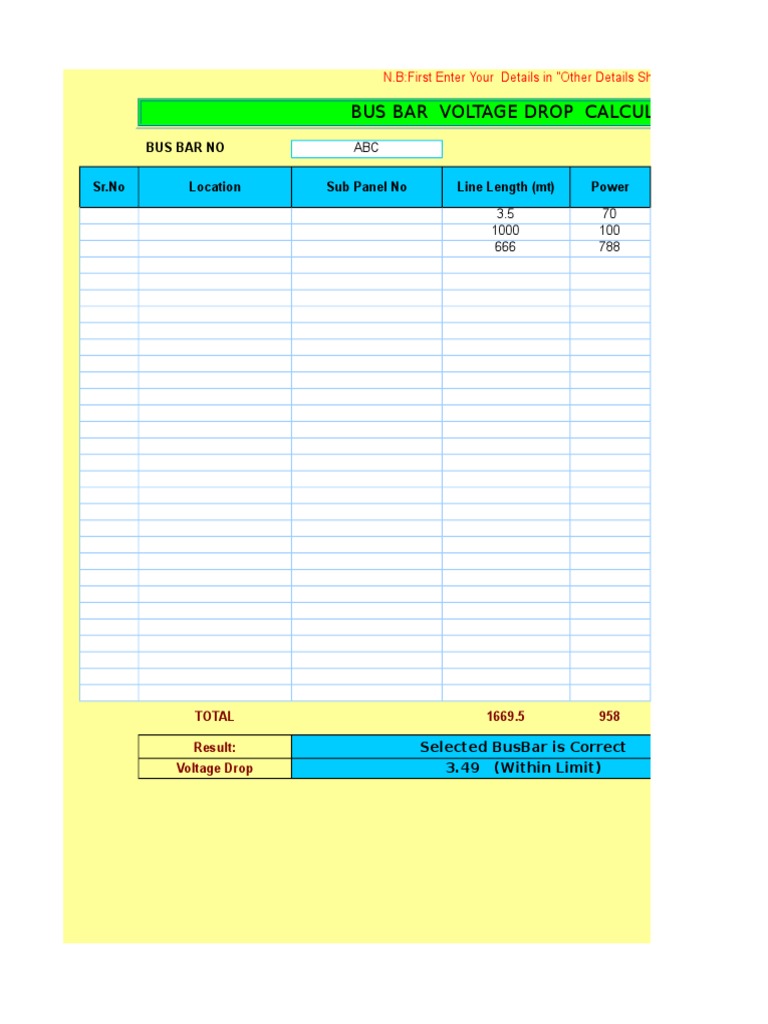 Busbar Size Calculation Javid Sodagar | PDF | Teaching Methods ...