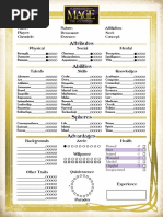 Deadlands - Character Sheet (Fillable 2) | PDF