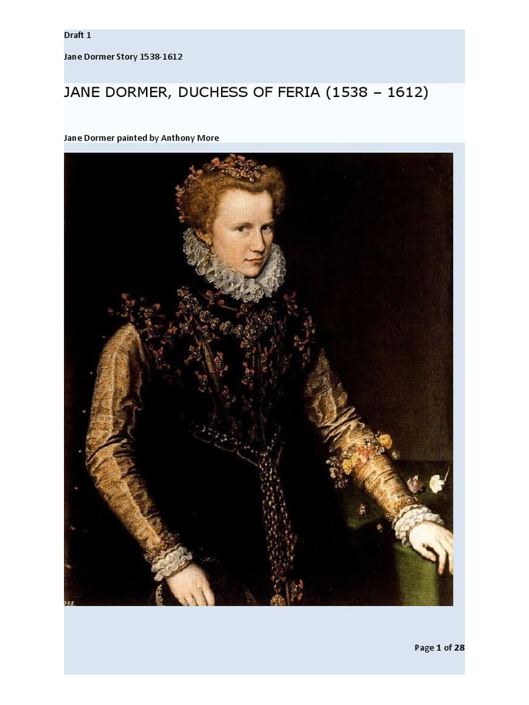 Jane Dormer Duchess of Feria | PDF | Tudor England | Anne Boleyn