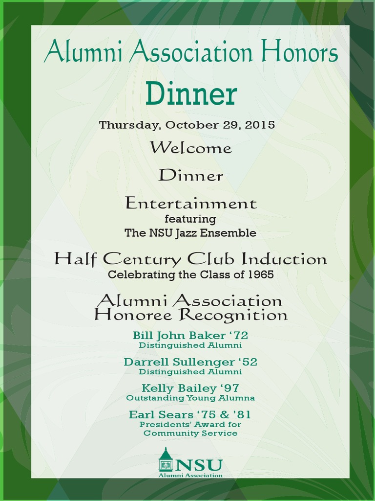 Honors 2015 Program | PDF