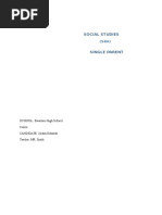 CSEC Social Studies SBA | PDF | Parenting | Single Parent