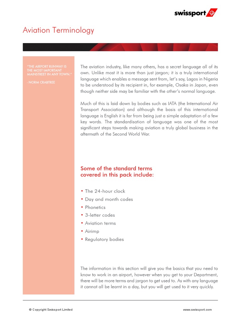 Aviation Terminology | PDF | Airport | Air Traffic Control
