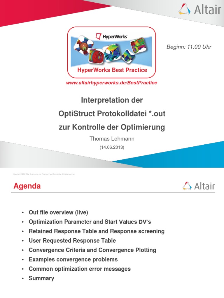 OptiStruct OutFiles Jun14 | PDF | Mathematical Optimization | Applied ...