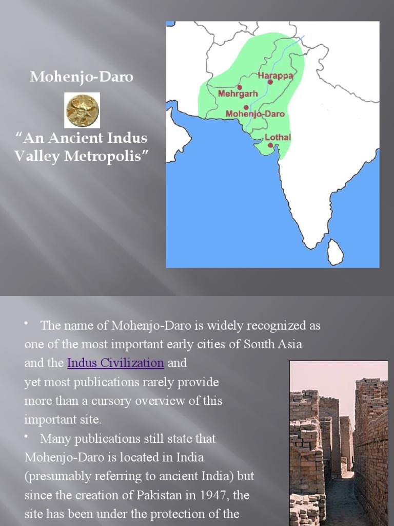 Ancient Mohenjo Daro Map