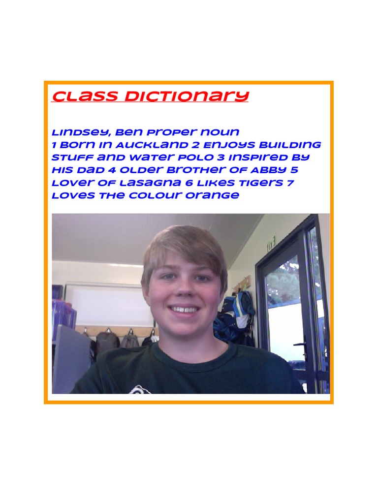 Class Dictionary | PDF