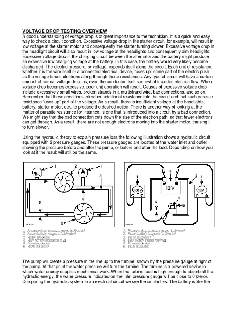 Voltage Drop Testing in Automotive Circuits | PDF | Voltage ...