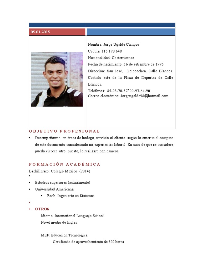 CURRICULUM VITAE Jorge | PDF