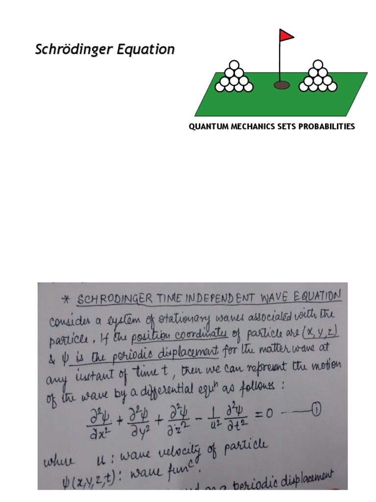 Schrödinger Equation in Quantum Mechanics | PDF | Schrödinger Equation ...