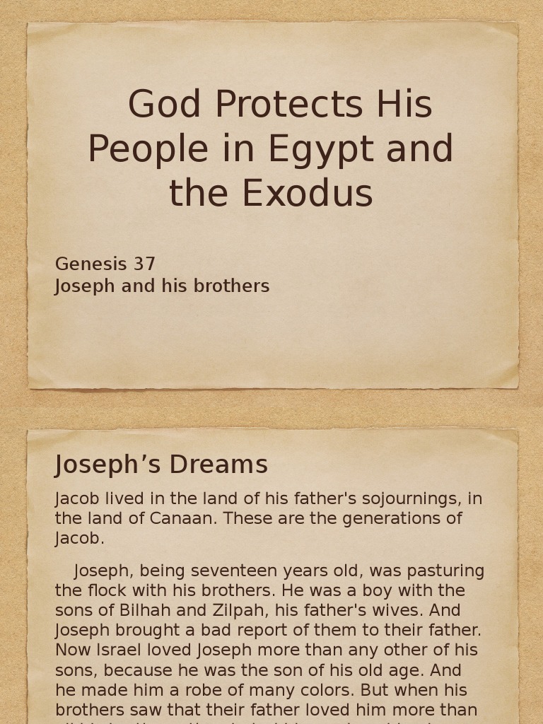 Genesis 37 - Joseph and His Brothers | PDF | Jacob | Hebrew Bible