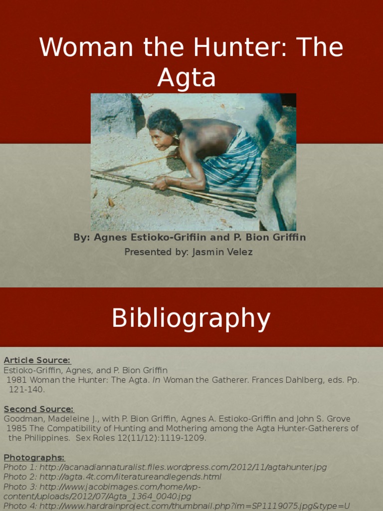 Women The Hunter - The Agta | PDF | Hunting | Hunter Gatherer