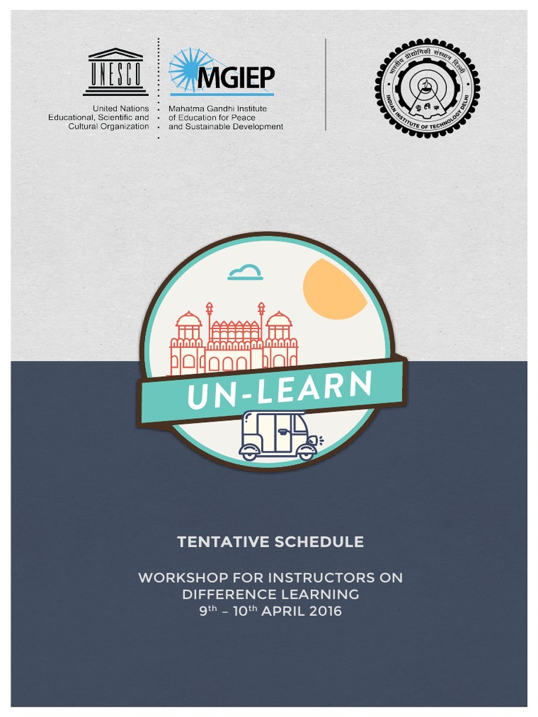 Schedule: UN-LEARN | PDF | Communication | Cognition