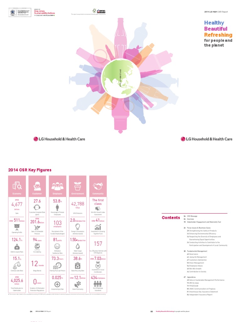 2014lg Areport | PDF | Corporate Social Responsibility | Brand