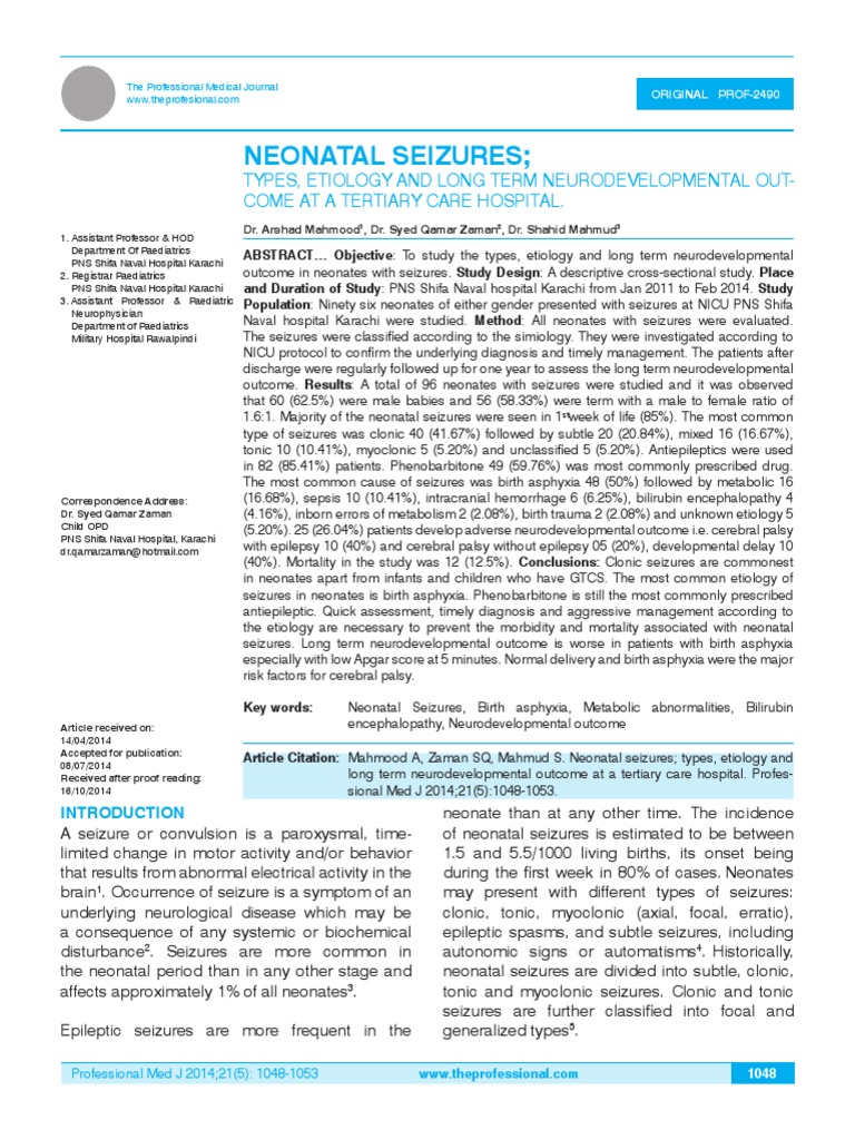 NEONATAL_SEIZURES__TYPES.pdf | Epilepsy | Blood Plasma
